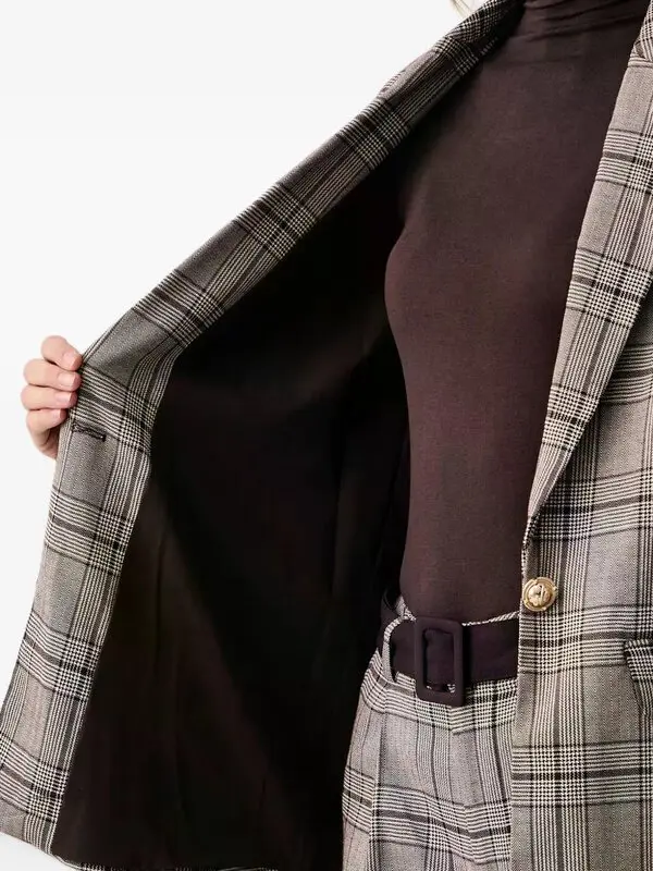 SILVIAN HEACH Check-pattern Single-breasted Blazer