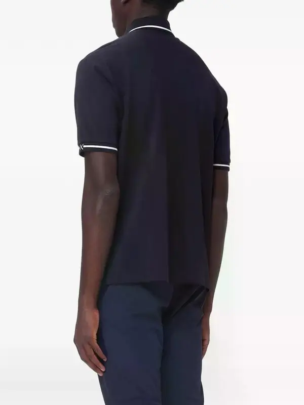 Armani Exchange Logo-embroidered Piqué Polo Shirt