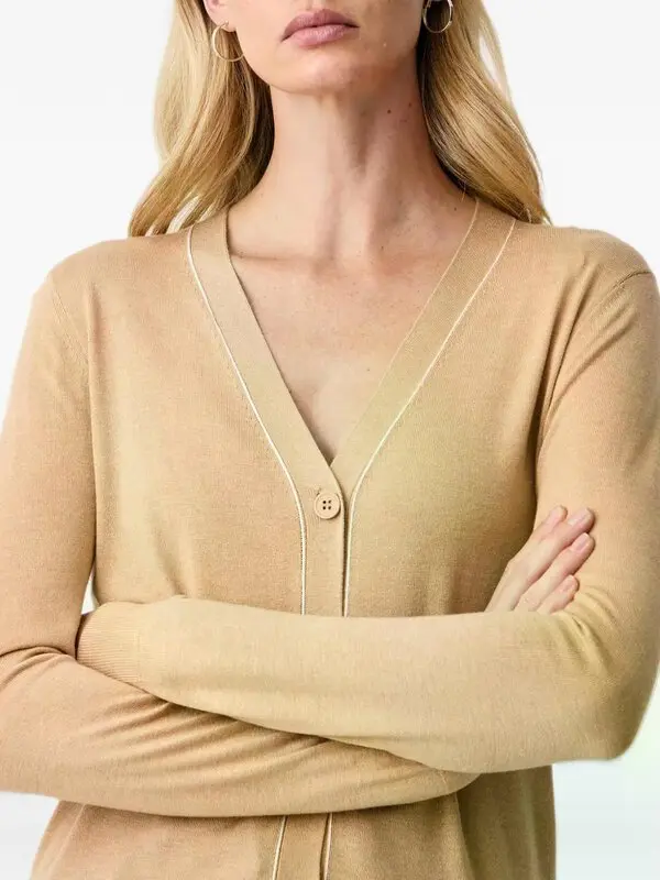 SILVIAN HEACH Piped-trim V-neck Cardigan
