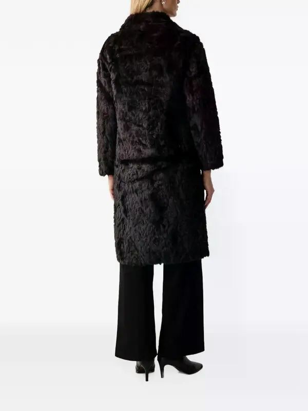 SILVIAN HEACH Buckle-collar Faux-fur Coat