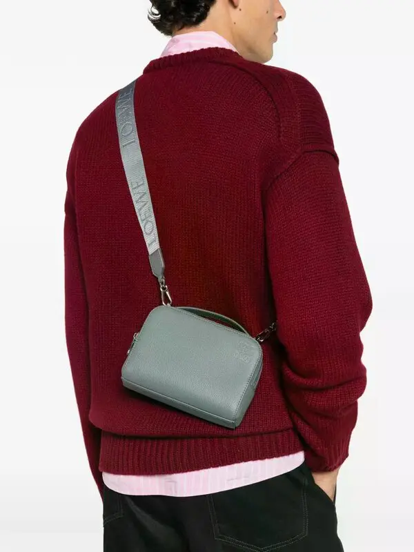 Loewe Anagram-debossed Leather Messenger Bag