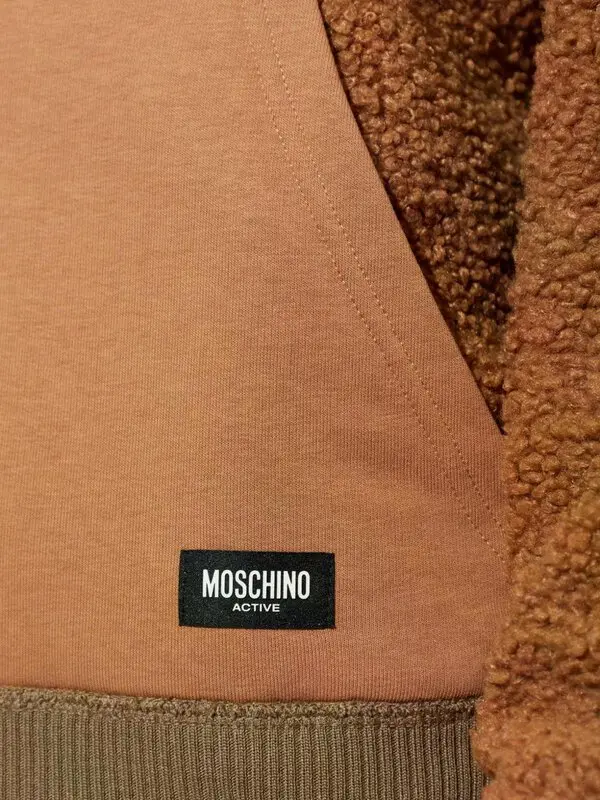 Moschino Active Fleece-texture Hoodie