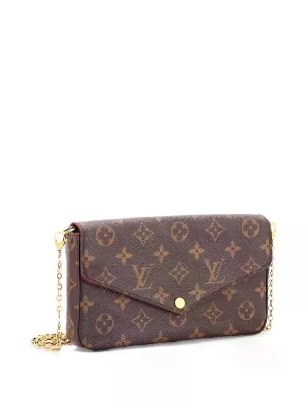 LOUIS VUITTON Felicie Pochette Monogram Canvas Crossbody Bag