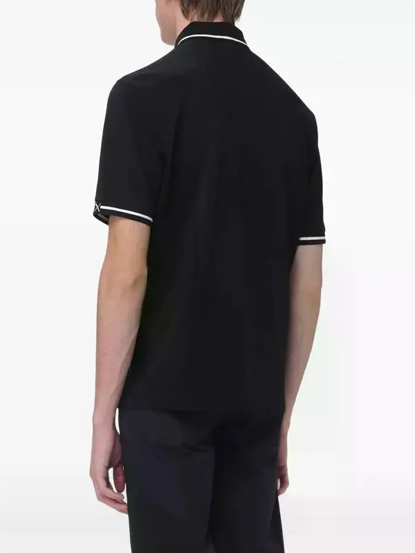 Armani Exchange Logo-embroidered Piqué Polo Shirt