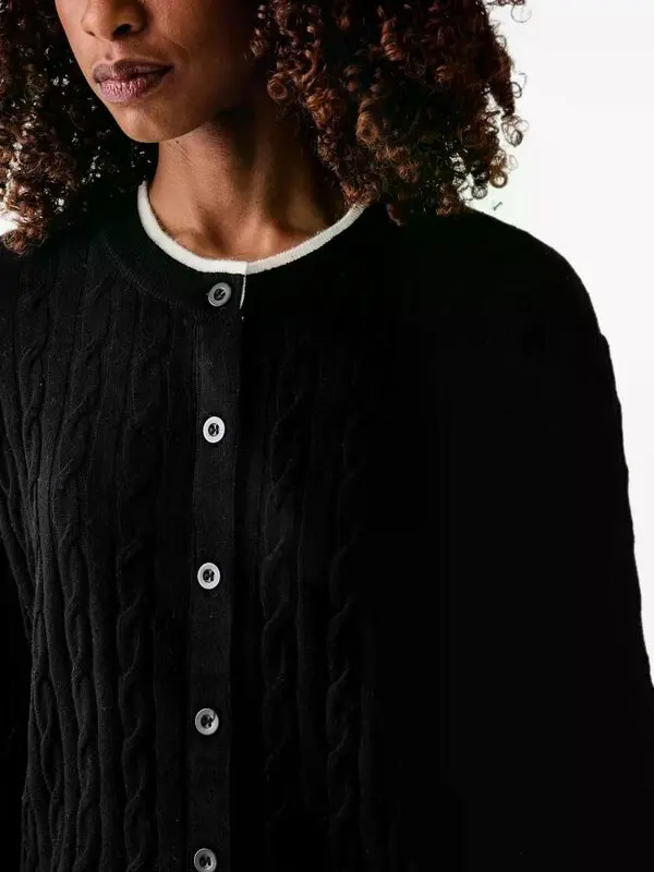 SILVIAN HEACH Bon Ton Cable-knit Cardigan