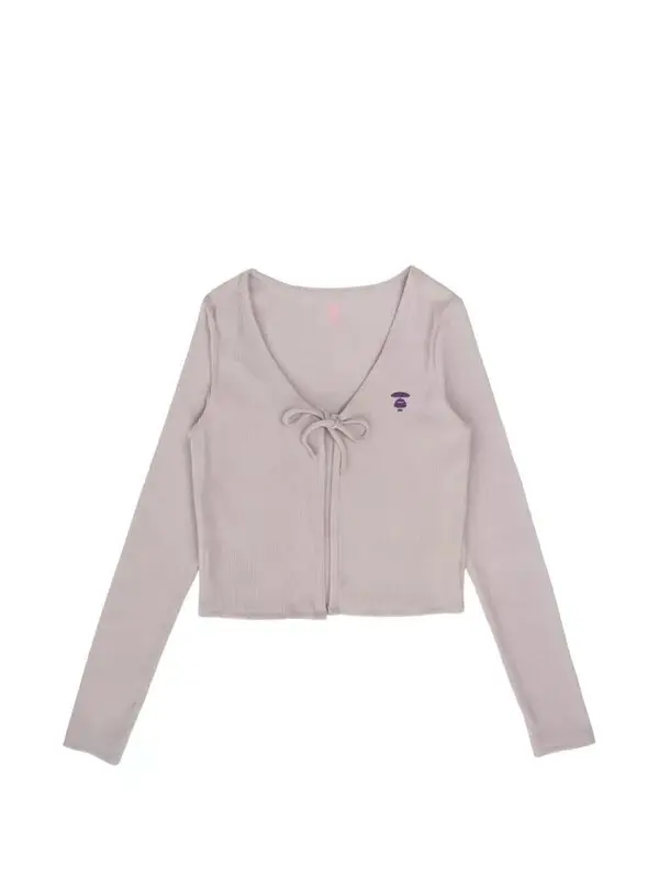AAPE BY *A BATHING APE Moonface Self-tie Cardigan - Neutrals