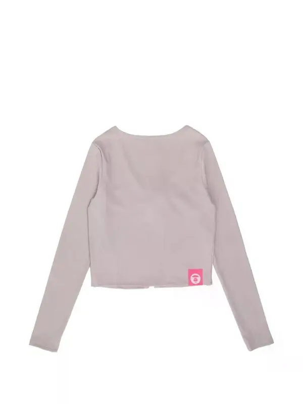 AAPE BY *A BATHING APE Moonface Self-tie Cardigan - Neutrals