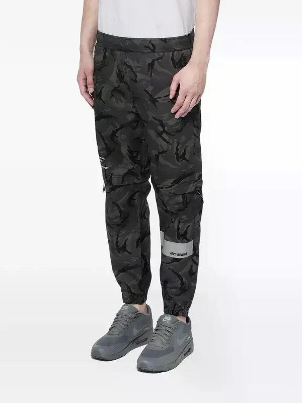 AAPE BY *A BATHING APE Camouflage-print Detachable-leg Trousers