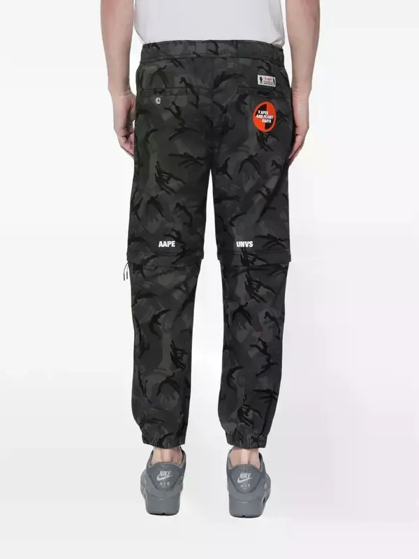 AAPE BY *A BATHING APE Camouflage-print Detachable-leg Trousers
