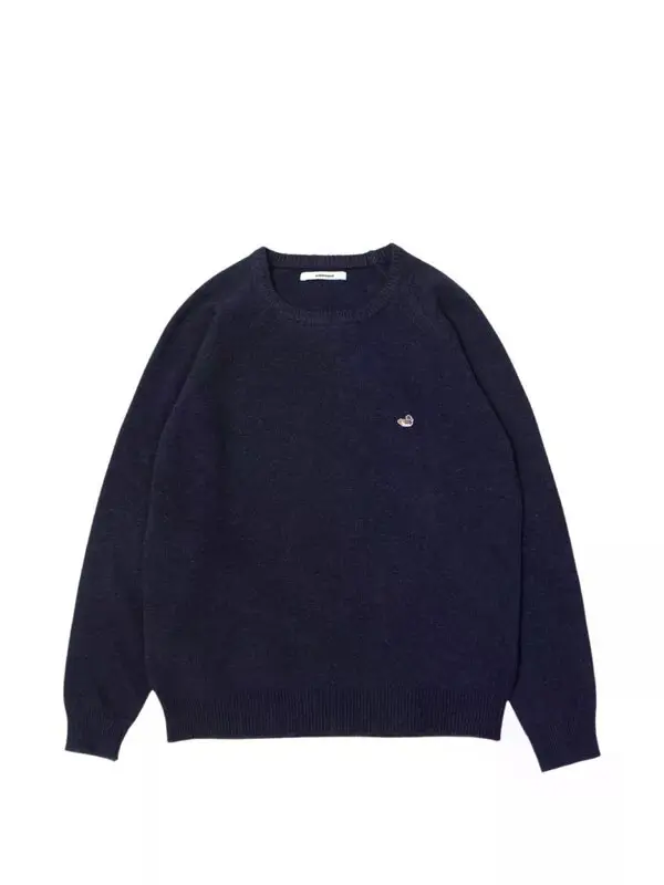 DEAN EDMONDS Duck-embroidered Raglan-sleeve Sweater