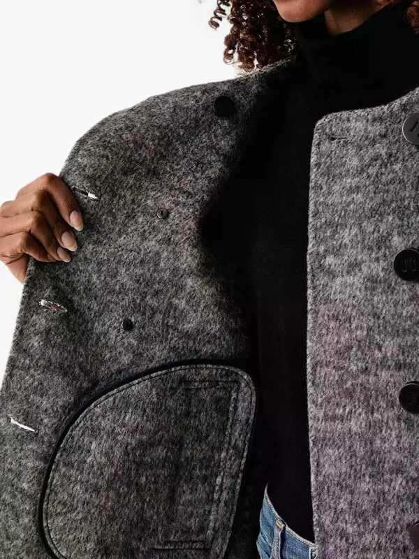 SILVIAN HEACH Glamor Double-breasted Bouclé Coat