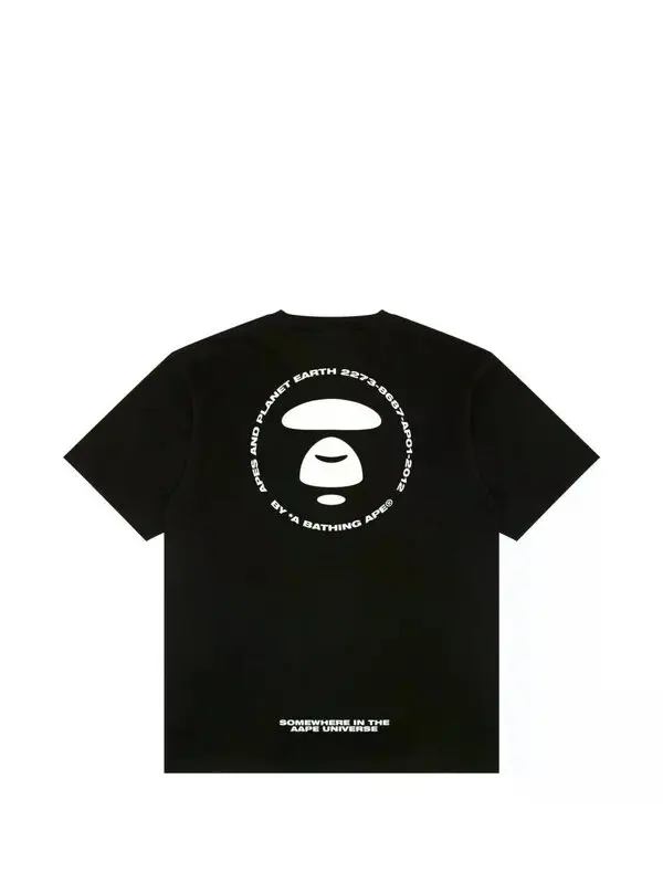 AAPE BY *A BATHING APE Camo Moonface Logo T-shirt