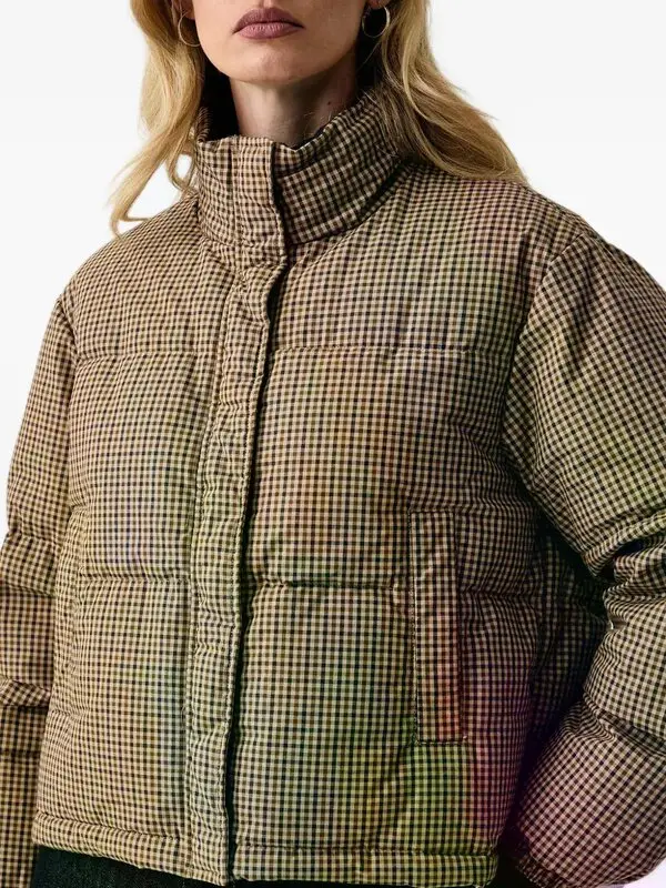 SILVIAN HEACH Gingham-check Puffer Jacket