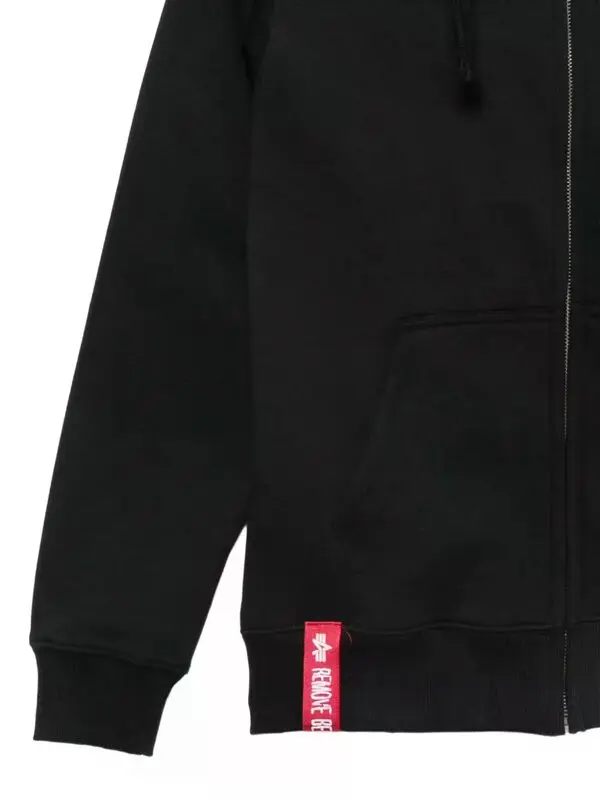 Alpha Industries Logo-print Zip-up Hoodie