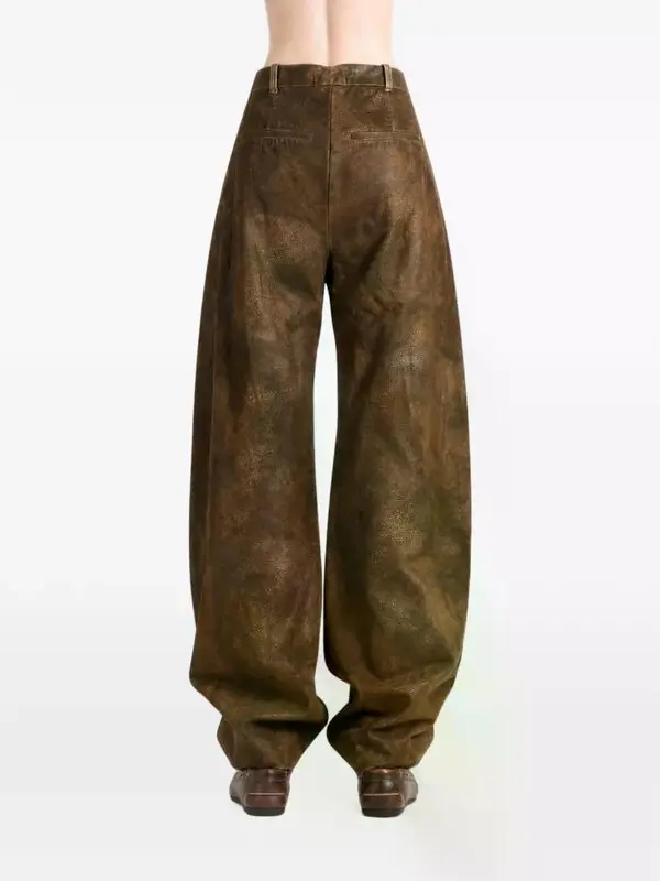 Free People Spotlight Leather Wide-leg Trousers