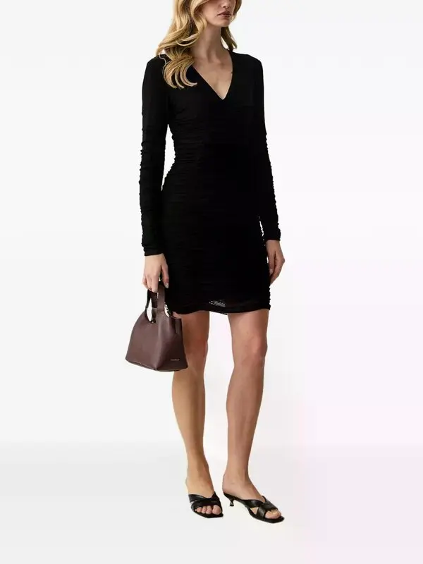SILVIAN HEACH Ruched V-neck Mini Dress