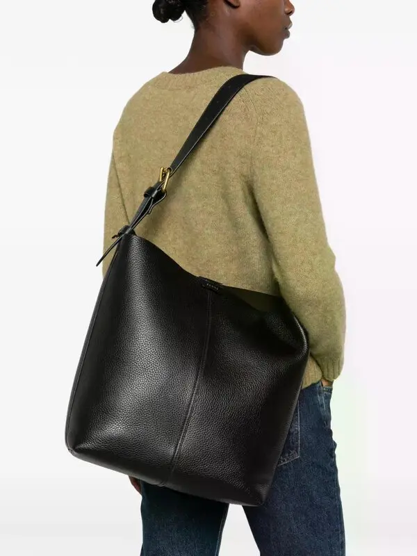 Soeur Saudade Pebbled-leather Tote Bag