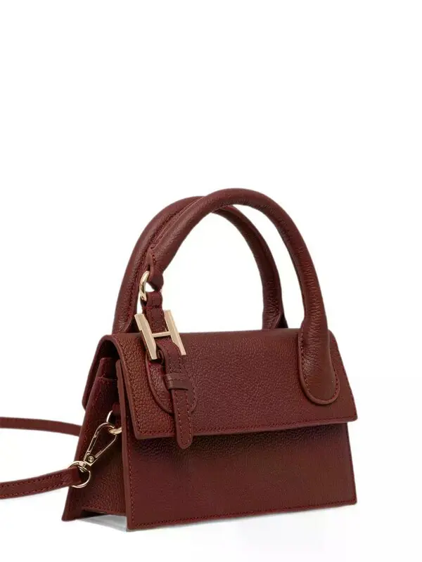 SILVIAN HEACH X New Martina Grained-effect Buckle-detail Tote Bag