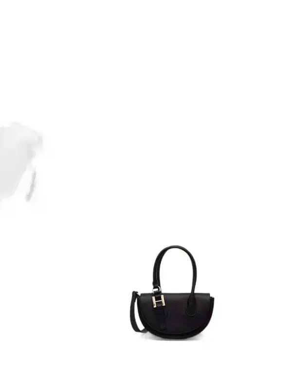 SILVIAN HEACH X New Martina Logo-plaque Pebbled Tote Bag - Black