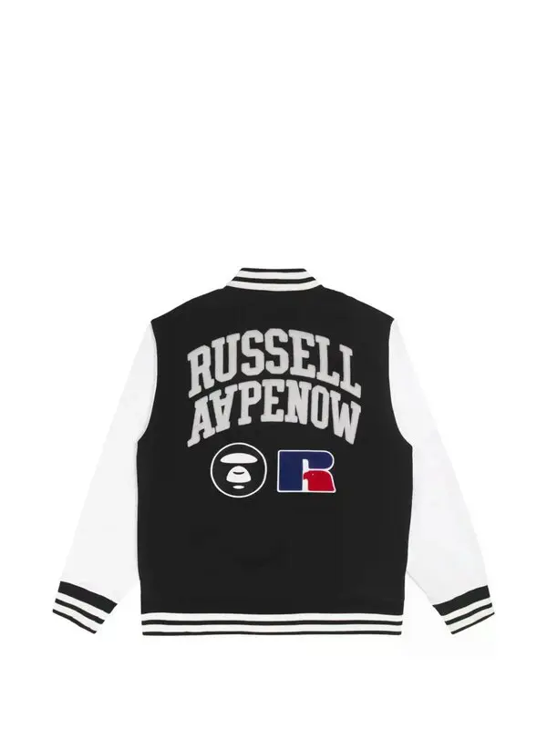 AAPE BY *A BATHING APE Moonface Patch Baseball Jacket