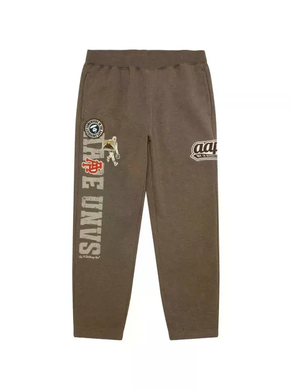 AAPE BY *A BATHING APE Aapeunvs Embroidered Trousers - Brown