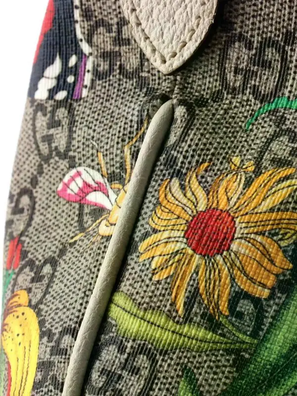 Gucci Ophidia Half Moon Flora Gg Coated Canvas Small Hobo Bag