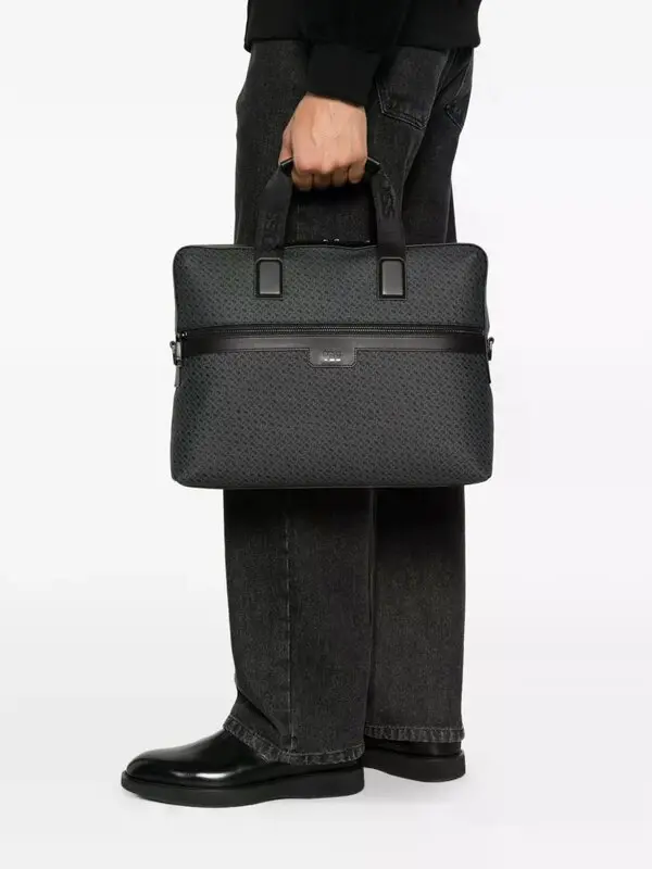 BOSS Monogram-print Laptop Bag