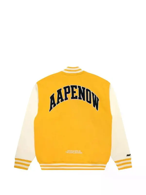 AAPE BY *A BATHING APE Aapenow Moonface Varsity Jacket
