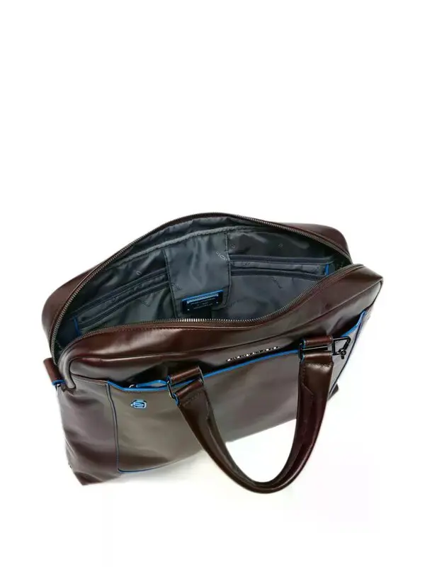 PIQUADRO Contrast-trim Leather Briefcase