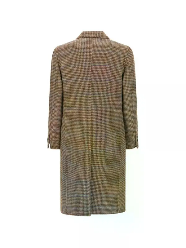 Boglioli Double-breasted Pied-de-poule-pattern Coat