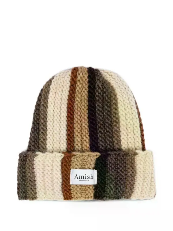 AMISH SUPPLIES Nomad Striped Beanie Hat - Neutrals