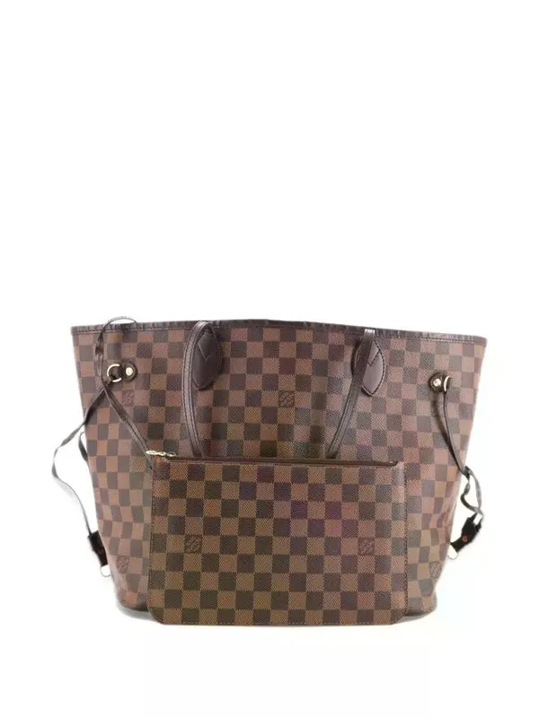 LOUIS VUITTON Neverfull Nm Damier Mm Tote Bag - Brown