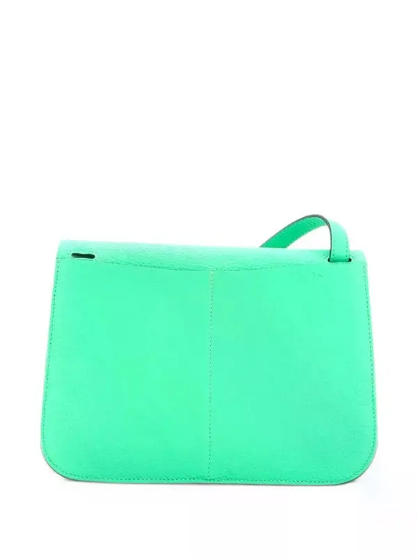 Hermès Halzan Bag Verso Clemence 25 Shoulder Bag - Green
