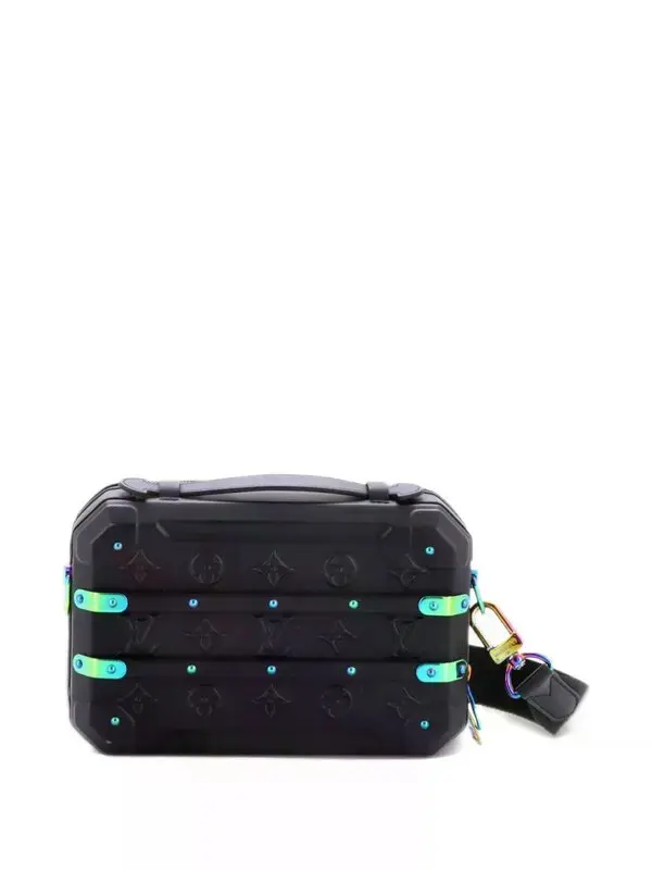 LOUIS VUITTON Future Trunk Debossed Monogram Leather Crossbody Bag