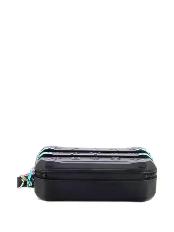 LOUIS VUITTON Future Trunk Debossed Monogram Leather Crossbody Bag