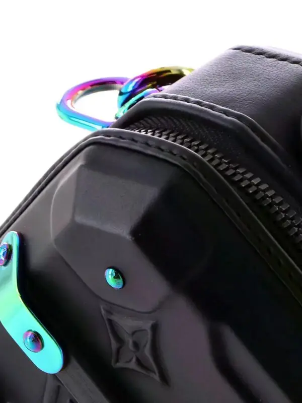 LOUIS VUITTON Future Trunk Debossed Monogram Leather Crossbody Bag
