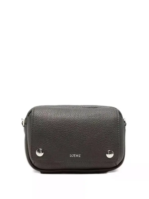 Loewe Grained Leather Messenger Bag - Grey