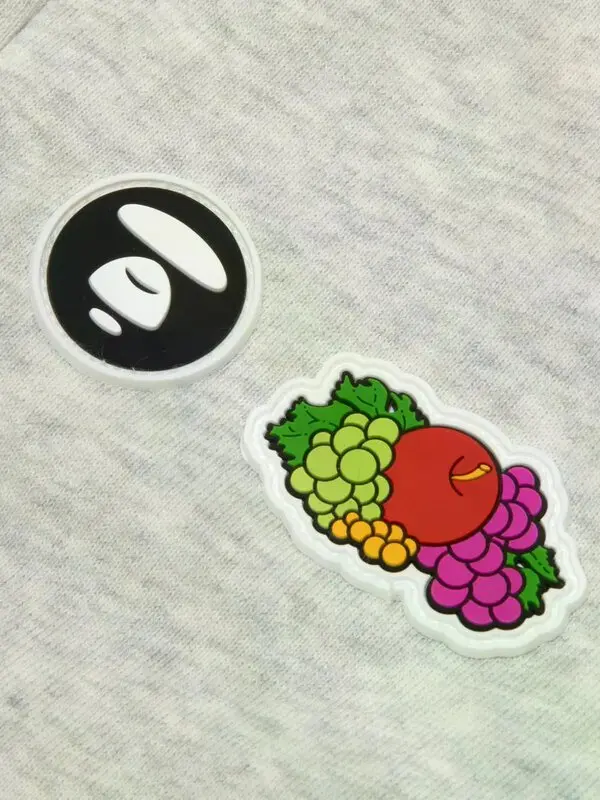 AAPE BY *A BATHING APE X Fruit Of The Loom Moonface Logo-patch Shorts