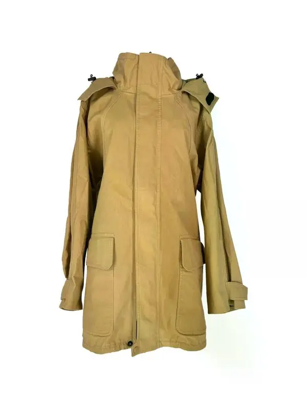 Balenciaga Hooded Parka Jacket - Neutrals