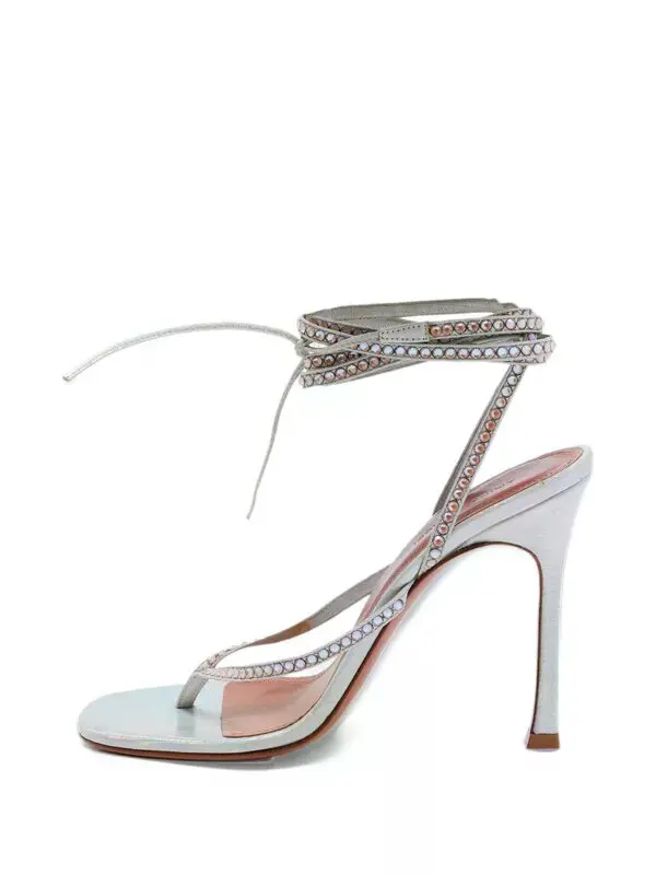 Amina Muaddi Cora Crystal-embellished Sandals