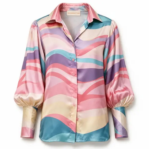 TAANGERINE TIGER Aqua Shirt Multicolour - Blue