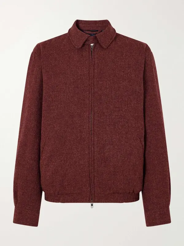 Portuguese Flannel Aurelia Wool-tweed Blouson Jacket