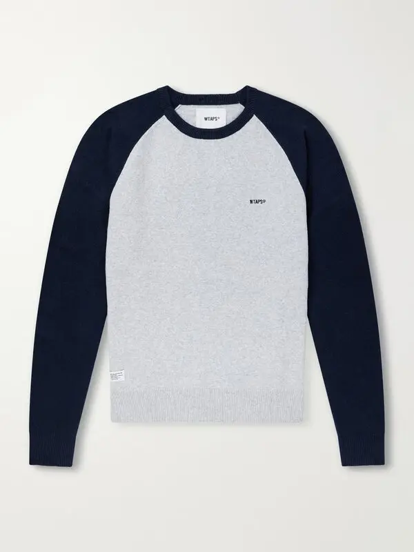 WTAPS® Ian Logo-embroidered Cotton-blend Sweater