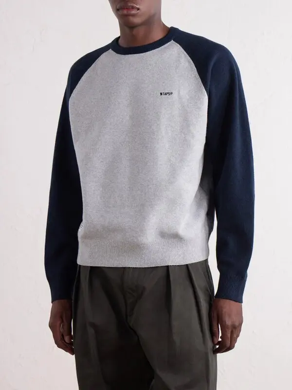 WTAPS® Ian Logo-embroidered Cotton-blend Sweater