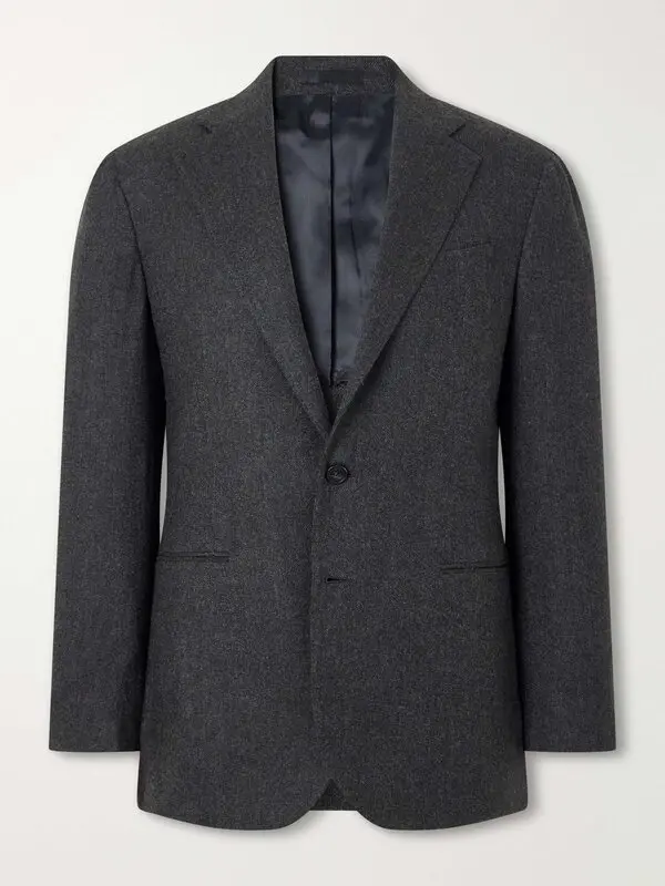 J. MUESER Waverly Cashmere-twill Blazer