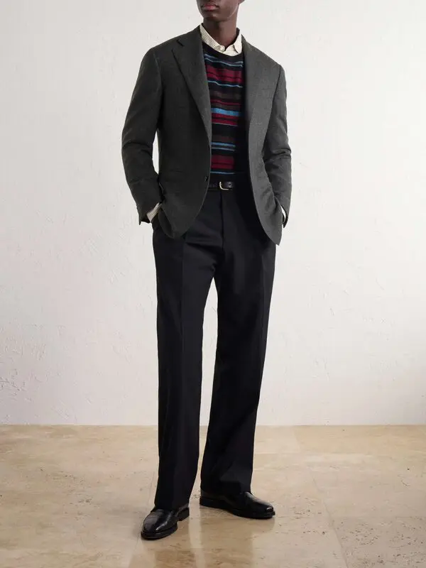 J. MUESER Waverly Cashmere-twill Blazer