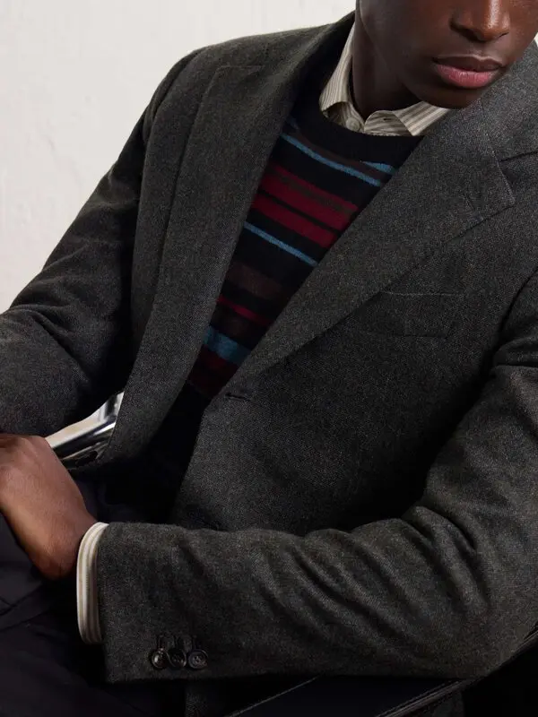 J. MUESER Waverly Cashmere-twill Blazer