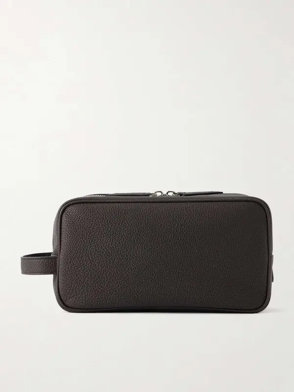 METIER Full-grain Leather Wash Bag
