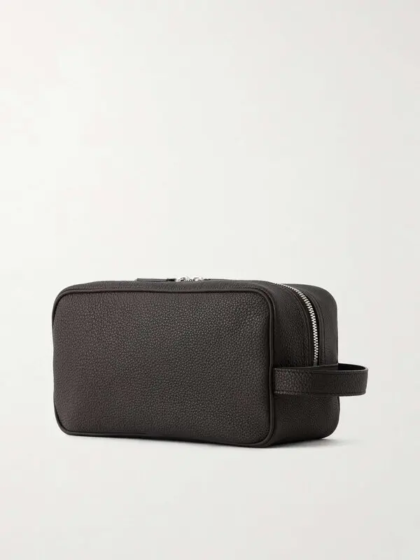 METIER Full-grain Leather Wash Bag