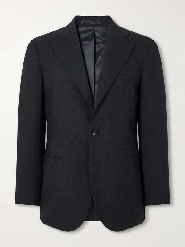 J. MUESER Waverly Virgin Wool-twill Suit Jacket